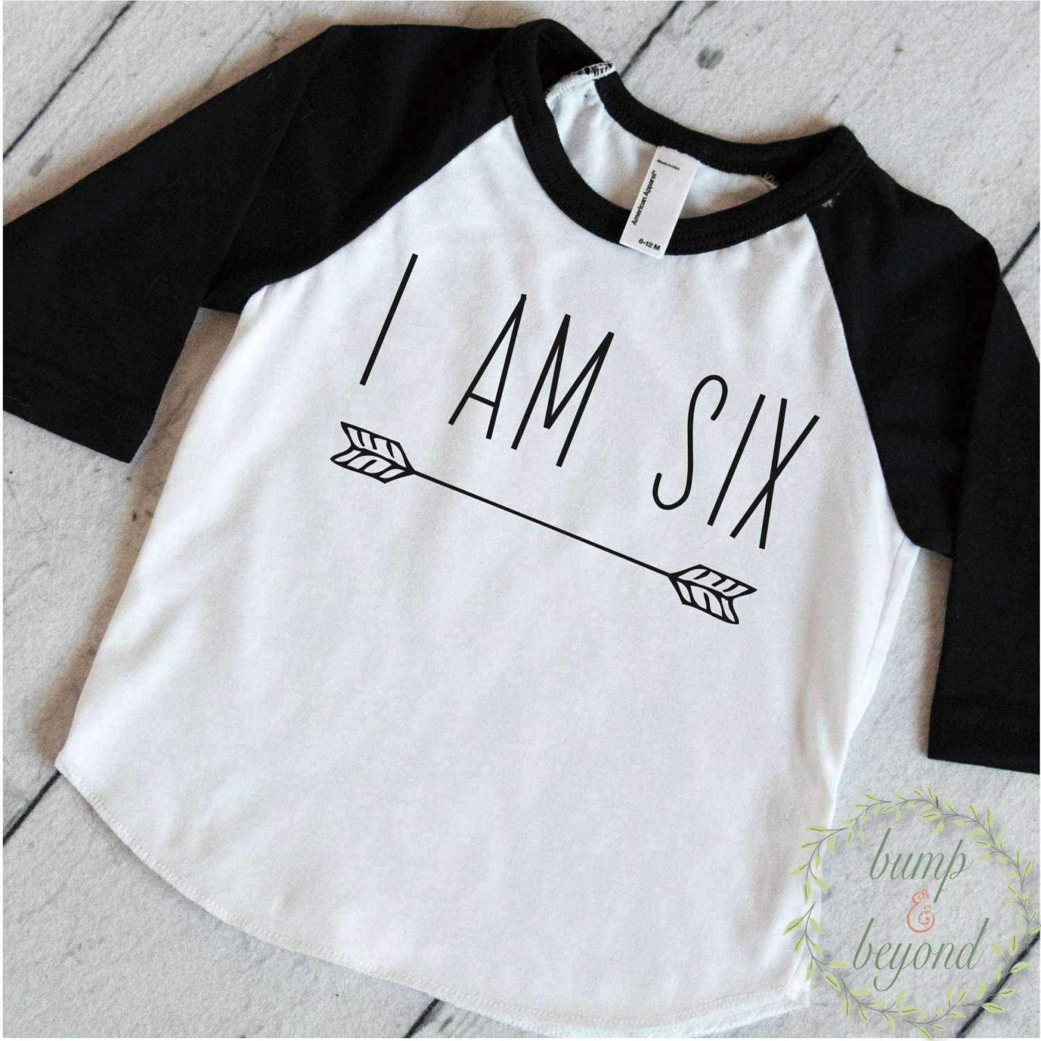 Sixth Birthday Shirt, I am Six – Bump and Beyond Designs