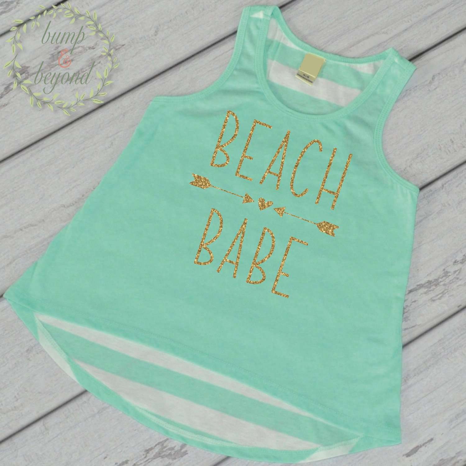 Beach Babe Tank Top, Girl Summer Vacation Clothes – Bump and Beyond Designs